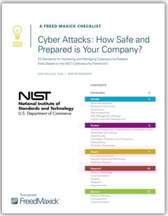 NIST Cybersecurity Framework Checklist | Freed Maxick